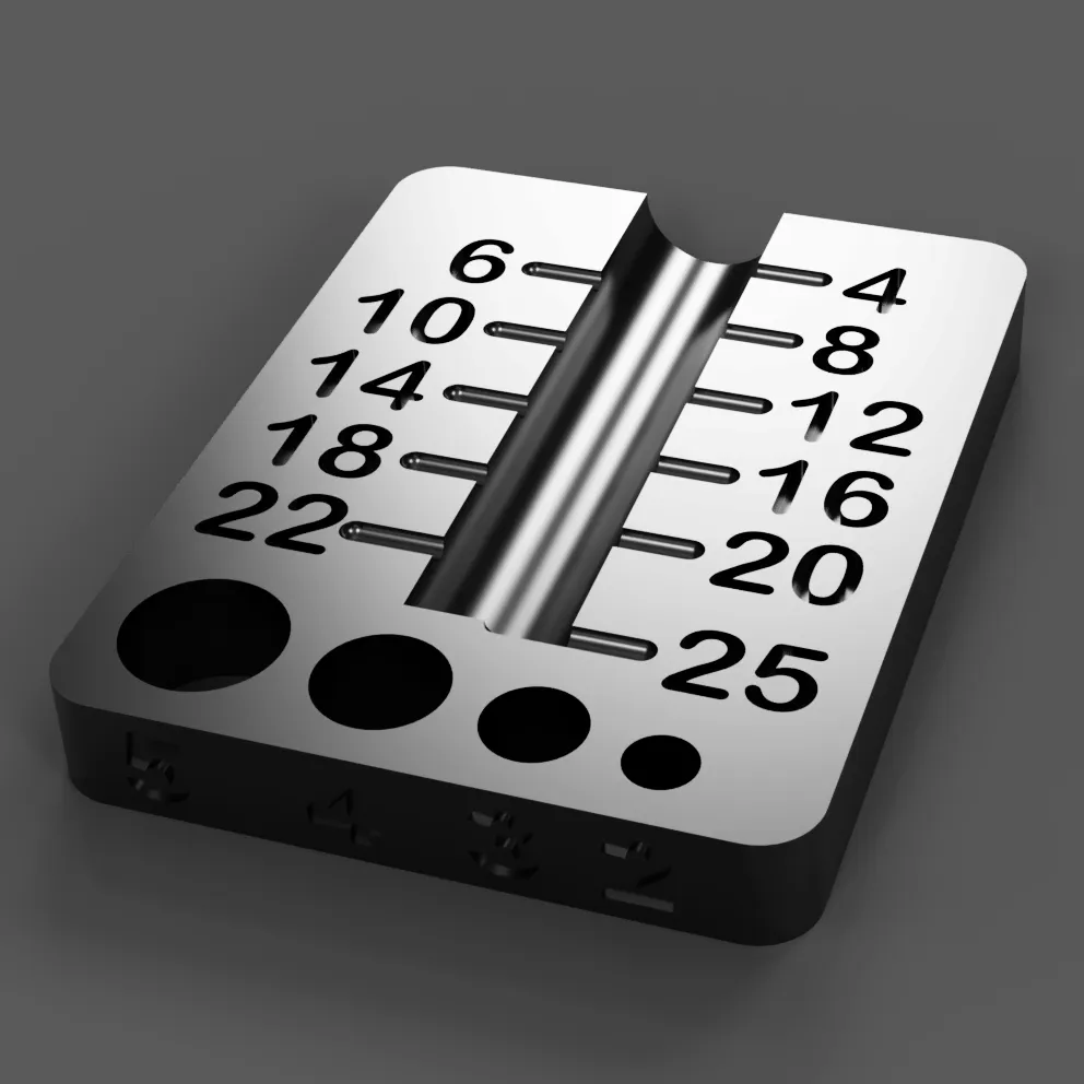 Tiny Metric Screw SIze tool by LozoMaker - MakerWorld