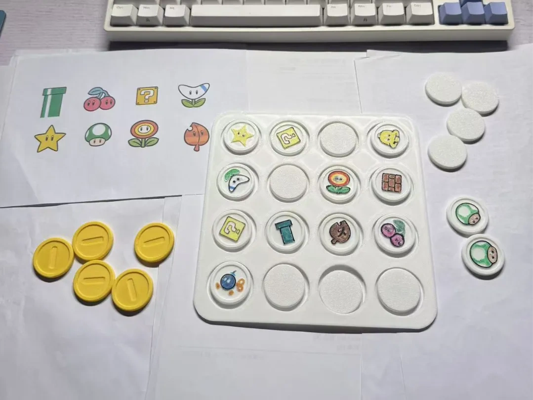 Mario Coin Flip Game by Combo MakerWorld: Download Free 3D Models