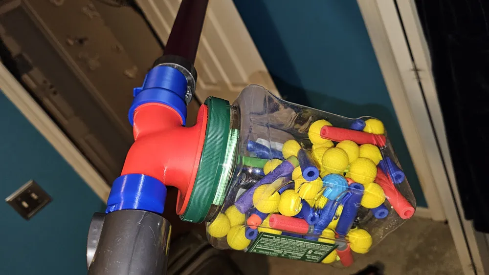 Nerf Dart-Rival Ball Vacuum Attachment Dyson - Free 3D Print Model ...