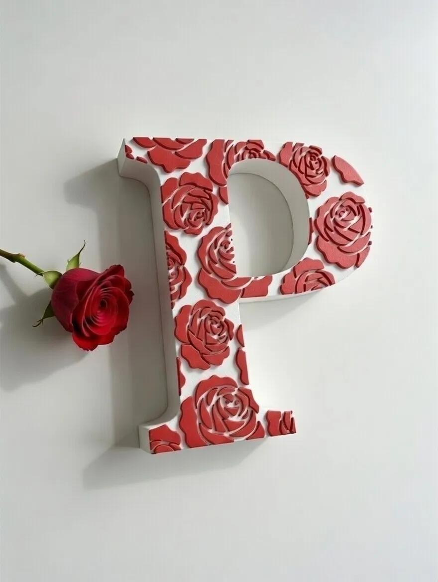 Alphabet Roses set A to Z - Free 3D Print Model - MakerWorld