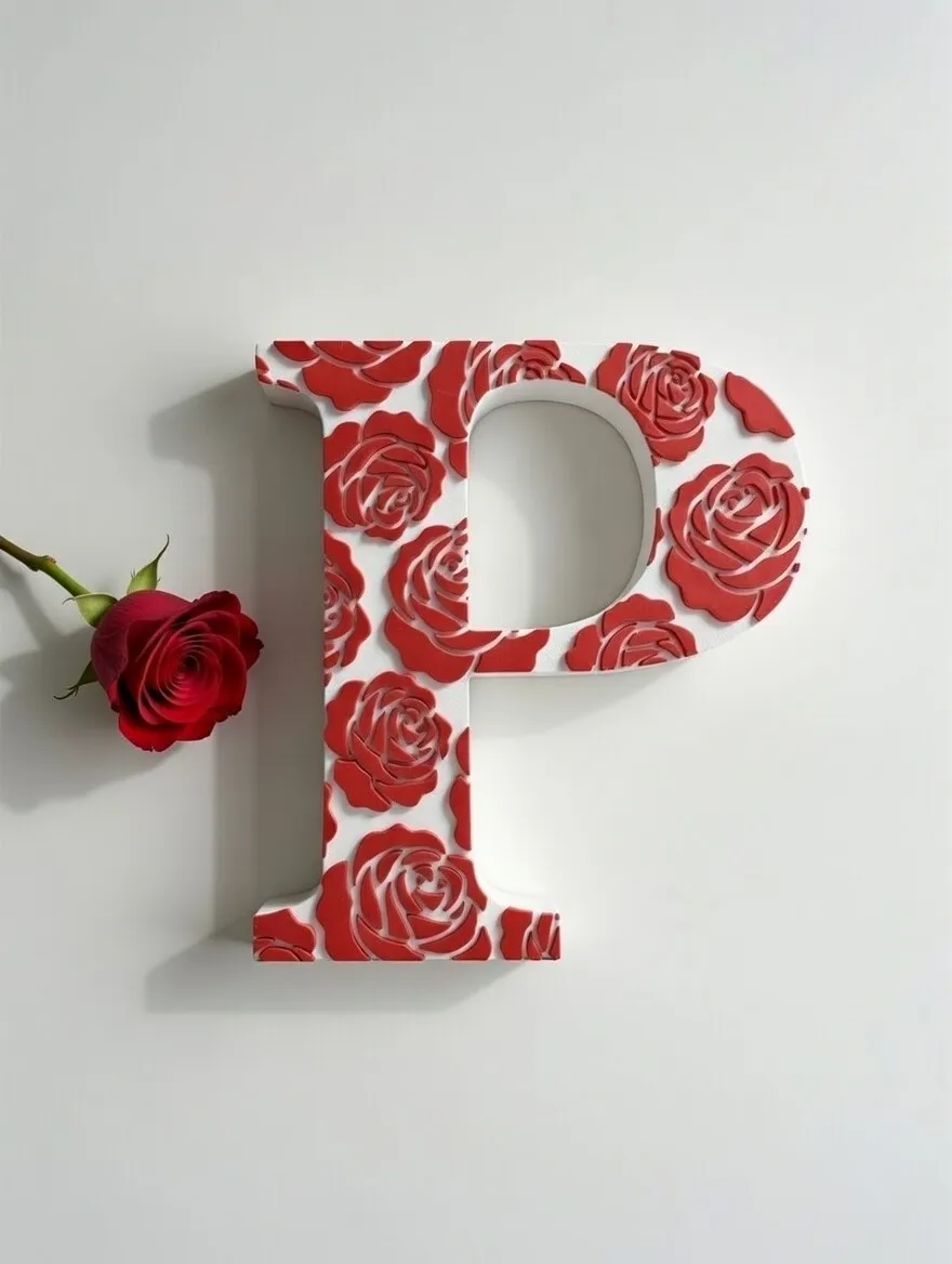 Alphabet Roses set A to Z - Free 3D Print Model - MakerWorld