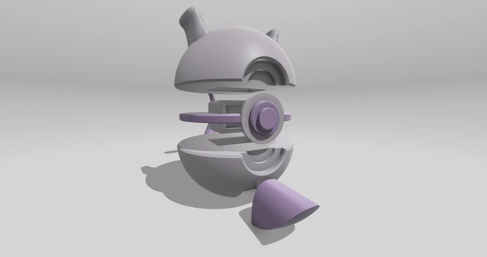 Mewtwo Pokeball by Poke Prints MakerWorld: Download Free 3D Models