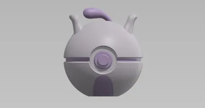 Mewtwo Pokeball by Poke Prints MakerWorld: Download Free 3D Models