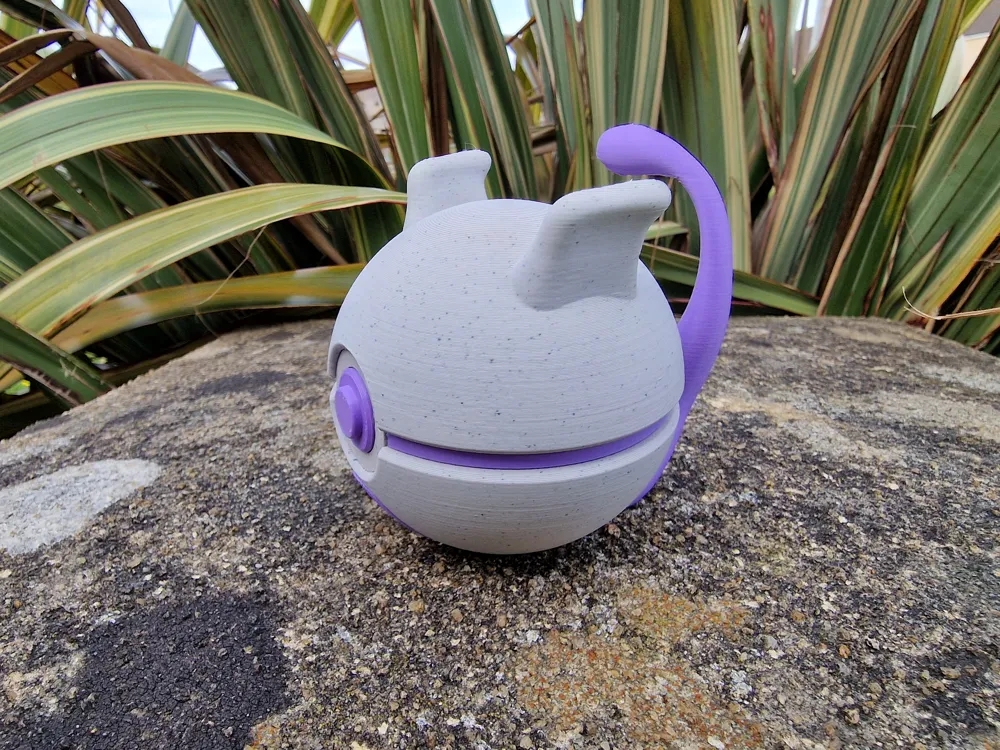 Mewtwo Pokeball - Free 3D Print Model - MakerWorld