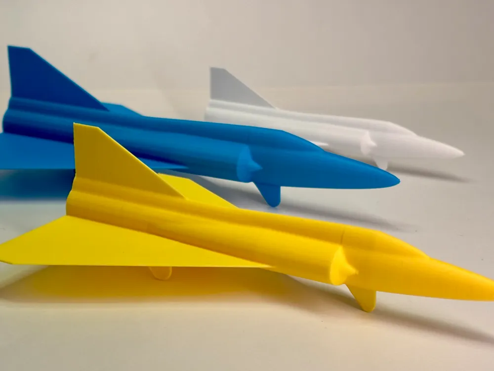 Dassault Mirage Fighter Jet - Print in Place 战斗机 by PaperPlaneLab ...