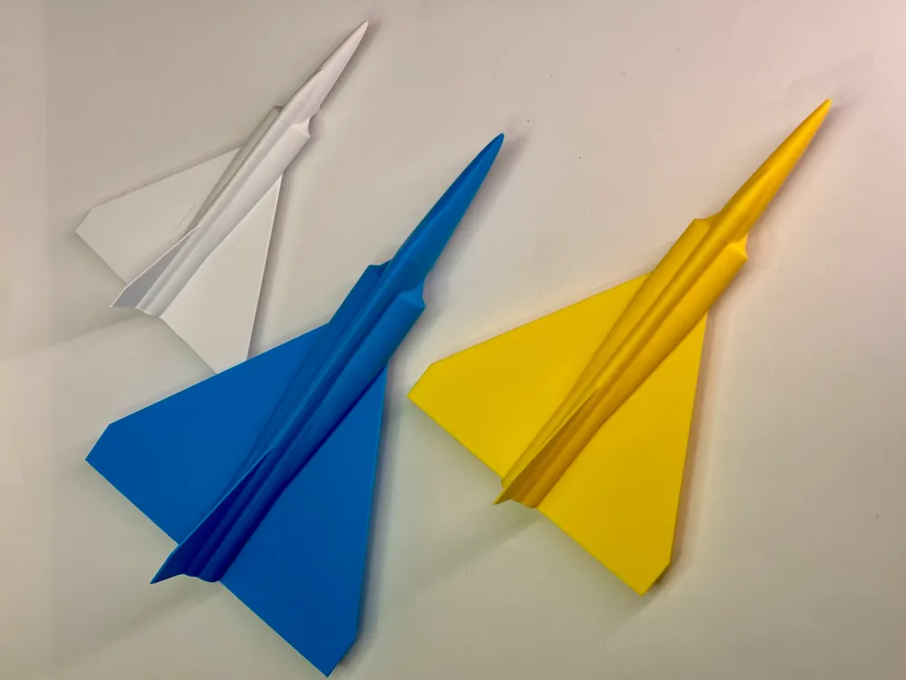 Dassault Mirage Fighter Jet - Print in Place 战斗机 by PaperPlaneLab ...