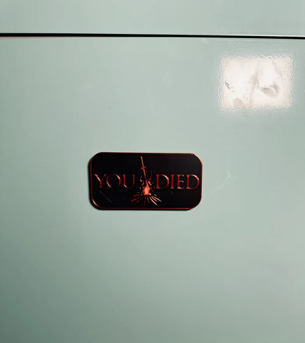 YOU DIED - Écran de Mort Soulsborne - Modèle d'Impression 3D Gratuit ...
