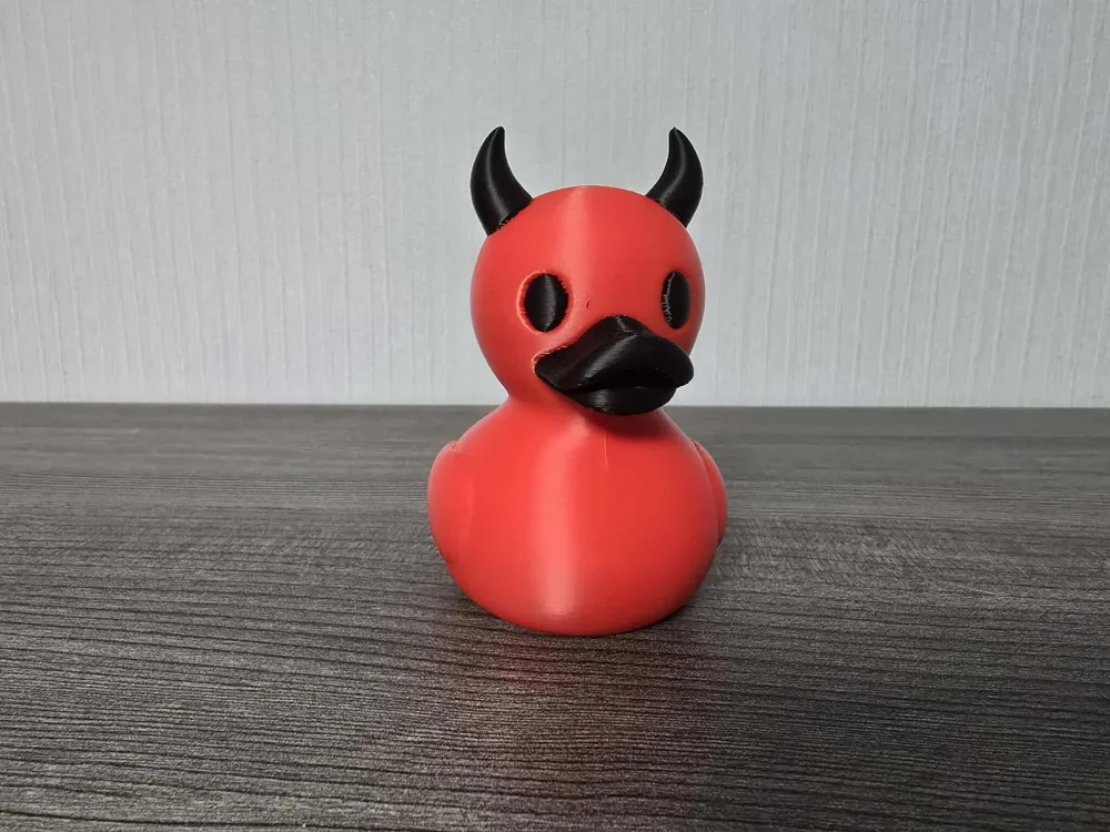 Cute Devil Duck - Free 3D Print Model - MakerWorld