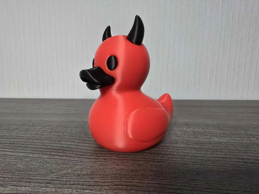 Cute Devil Duck - Free 3D Print Model - MakerWorld