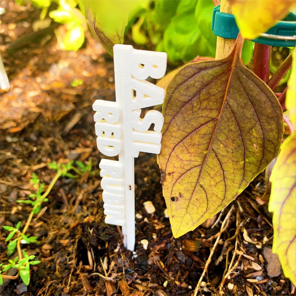 Garden Label Stakes (Customizeable! Yay!) by EnjiMD MakerWorld ...