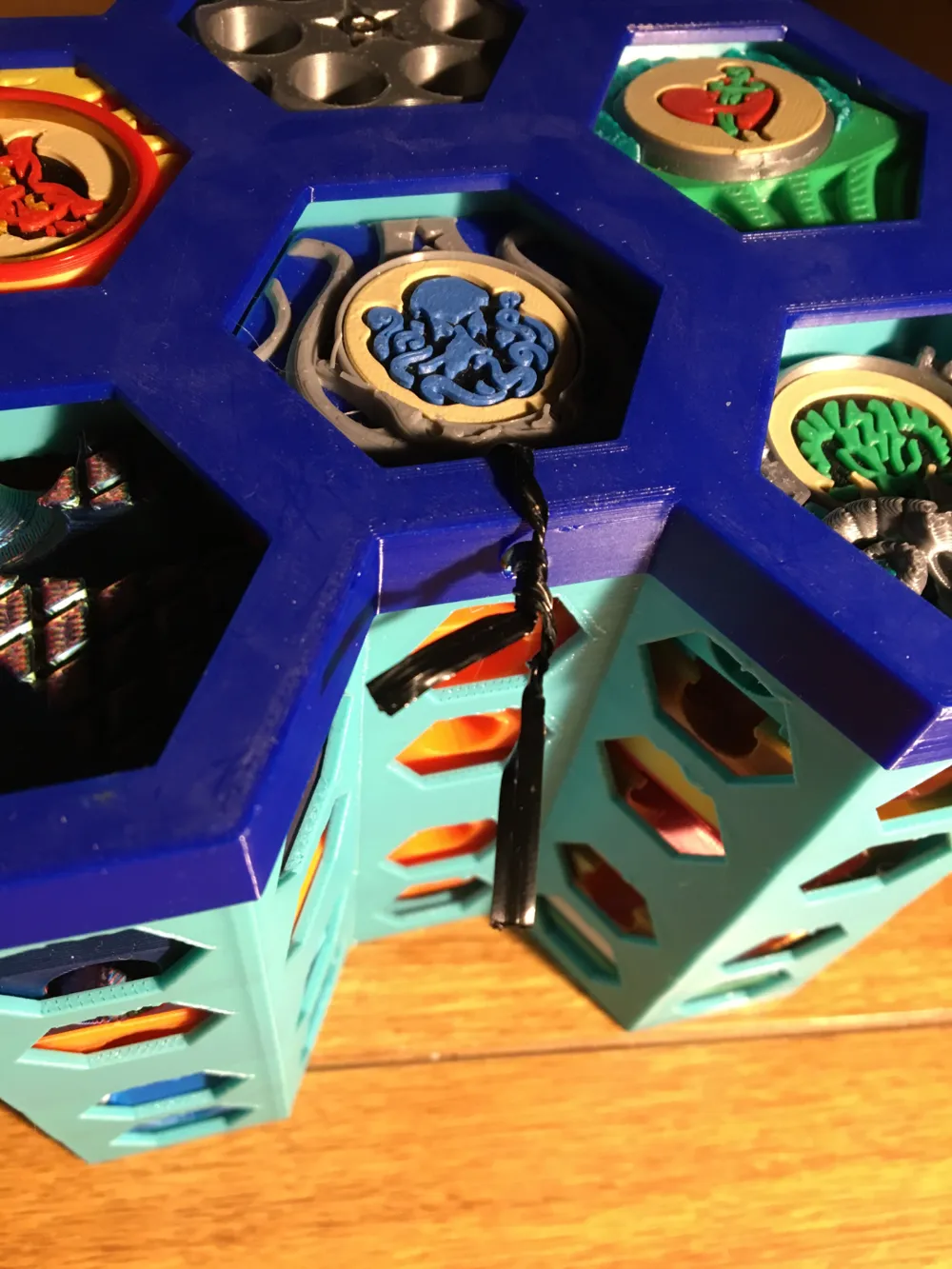 Hextraction Tile Caddy for A1 mini + options Remixed by DomPerignon ...