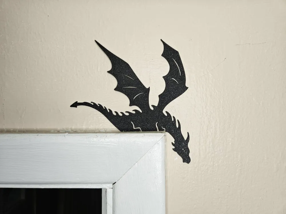 Dragon Door Corner Topper - Free 3D Print Model - MakerWorld