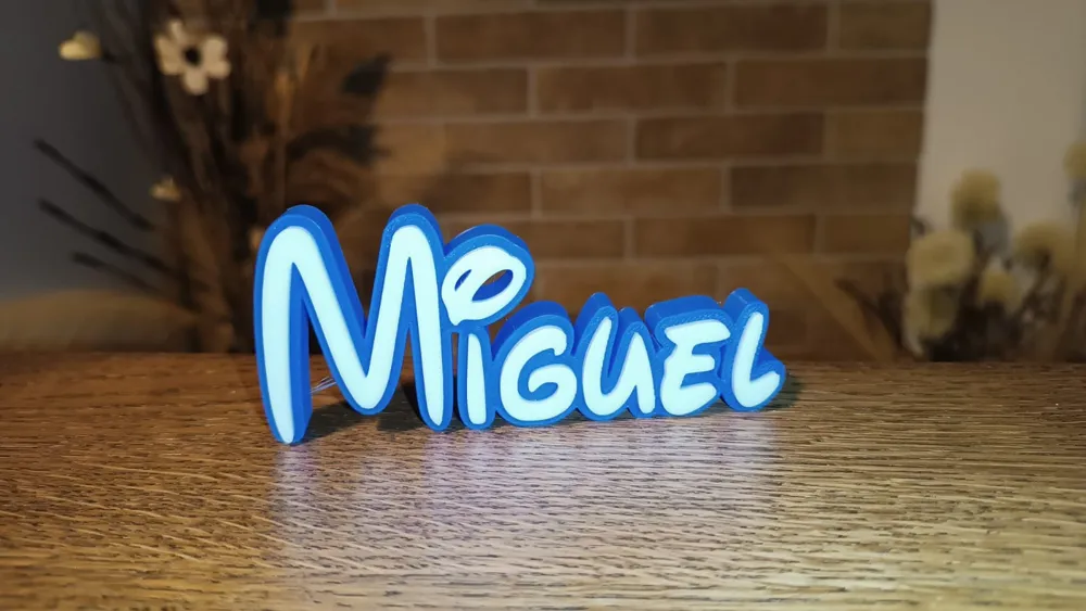 Disney Name Sign Miguel Kid Room Wall Decor Tag by Fabbiotto MakerWorld ...