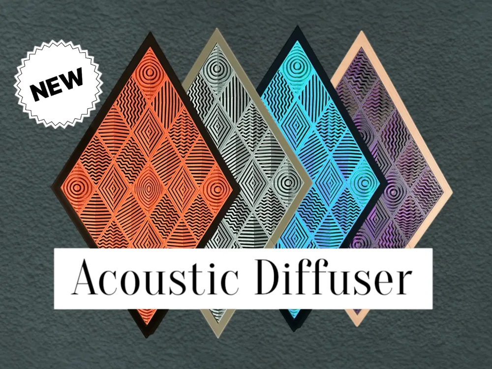 The Echo Diffuse ~ Acoustic Diffuser Panels by Charleston 3D Studio ...