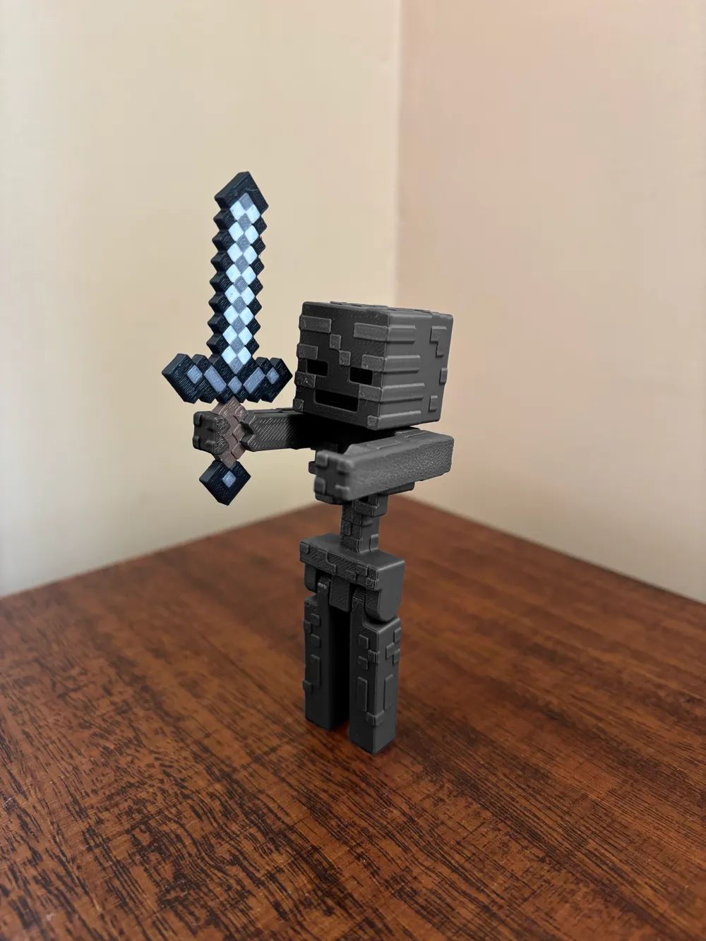 Minecraft Wither Skeleton – Articulated - Free 3D Print Model - MakerWorld