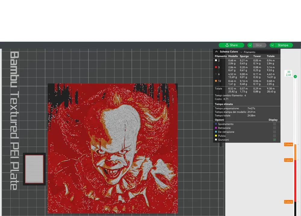 Pennywise - IT - HueForge - Free 3D Print Model - MakerWorld