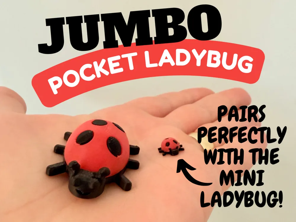 JUMBO Pocket LadyBug by Lite MakerWorld: Download Free 3D Models