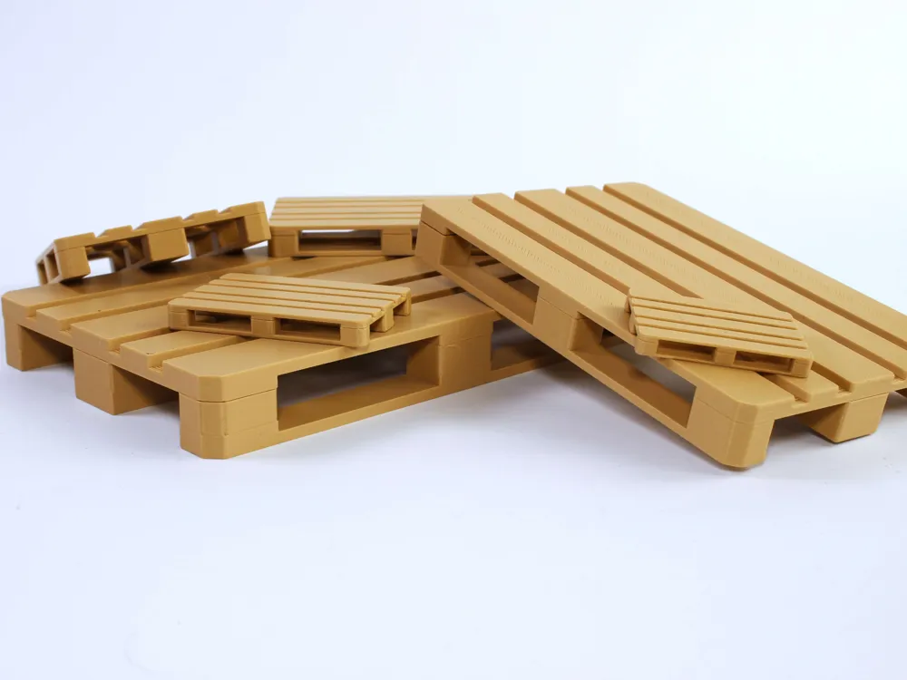 Euro Pallets Scale Set (1:8–1:32) - Free 3D Print Model - MakerWorld