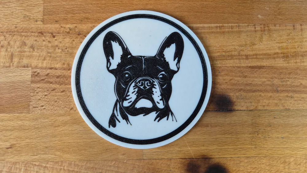 French bulldog coaster by Mr.Jay - MakerWorld