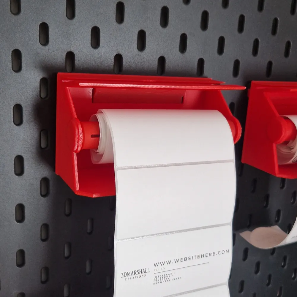 Skadis Thermal Label Dispenser Holder by Geek Marshall MakerWorld ...