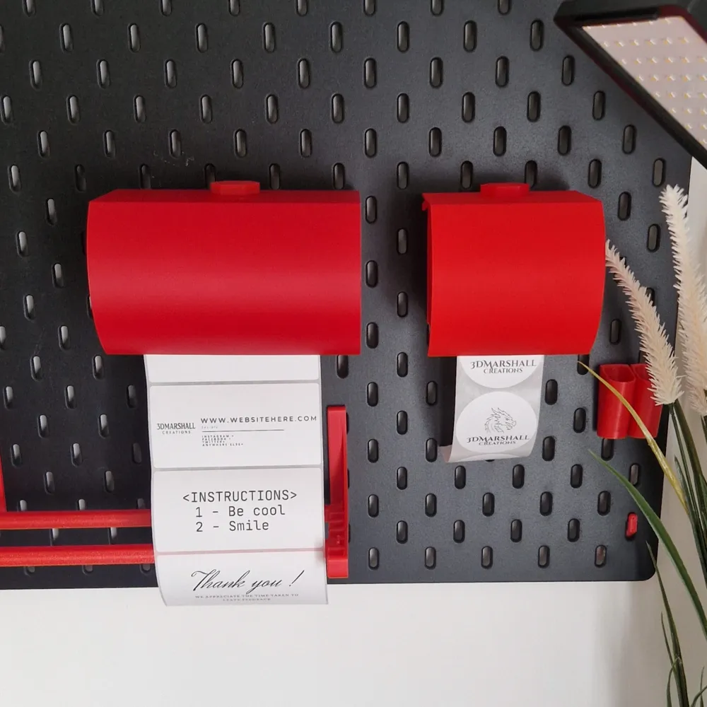 Skadis Thermal Label Dispenser Holder by Geek Marshall MakerWorld ...