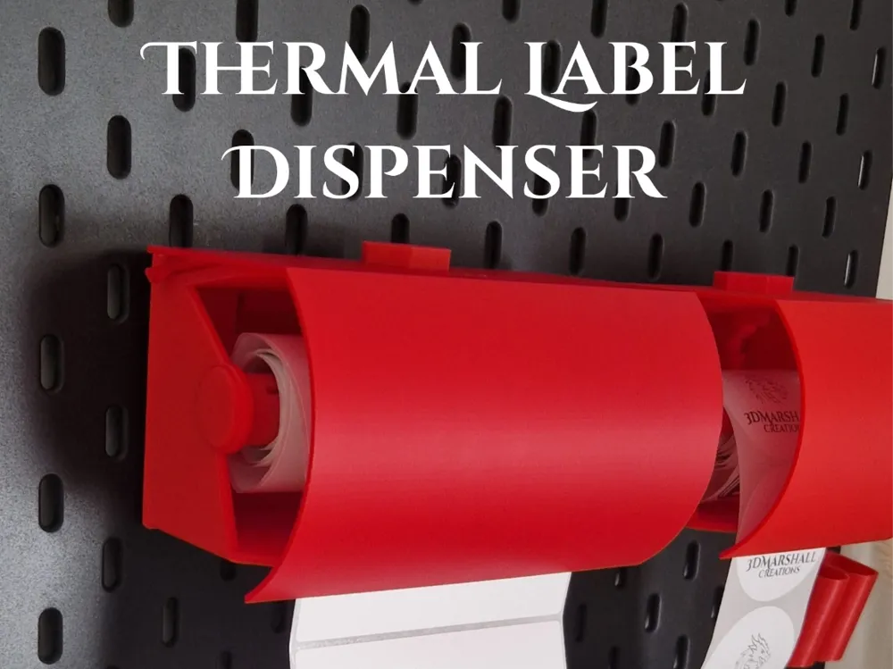 Skadis Thermal Label Dispenser Holder by Geek Marshall MakerWorld ...
