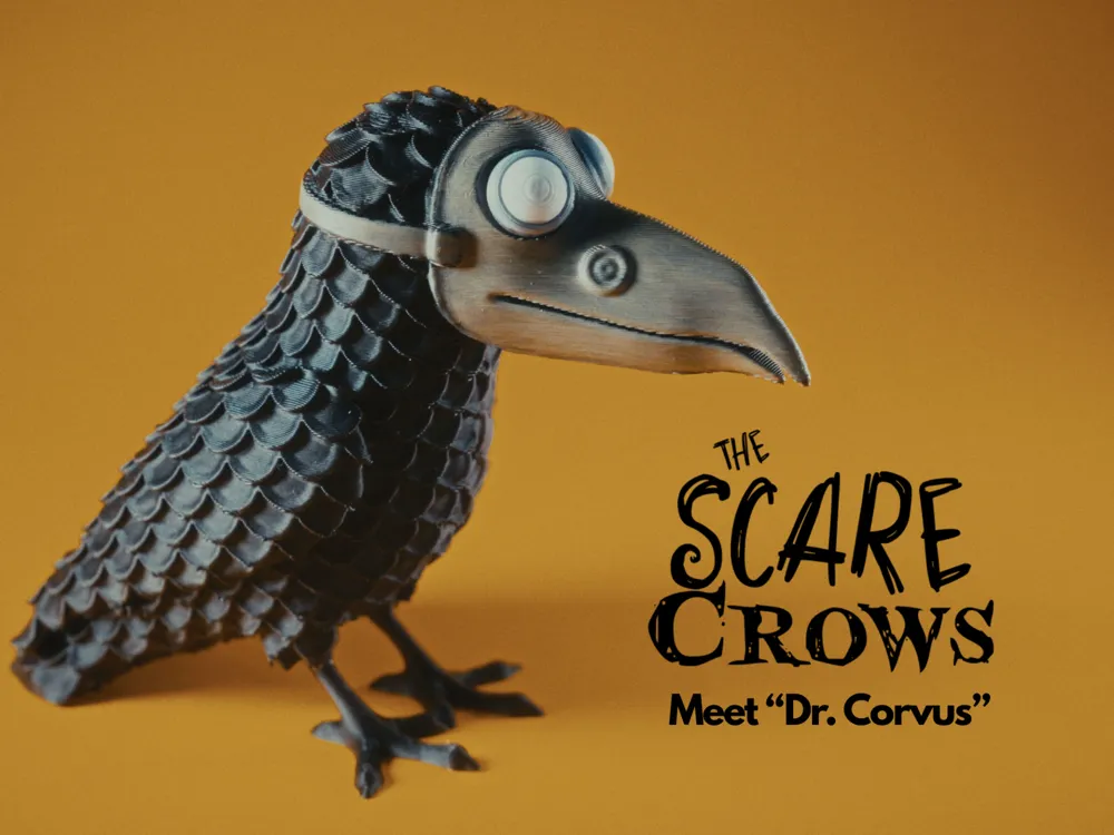 The Scare Crows: Dr. Corvus by MakerManiac MakerWorld: Download Free 3D Models