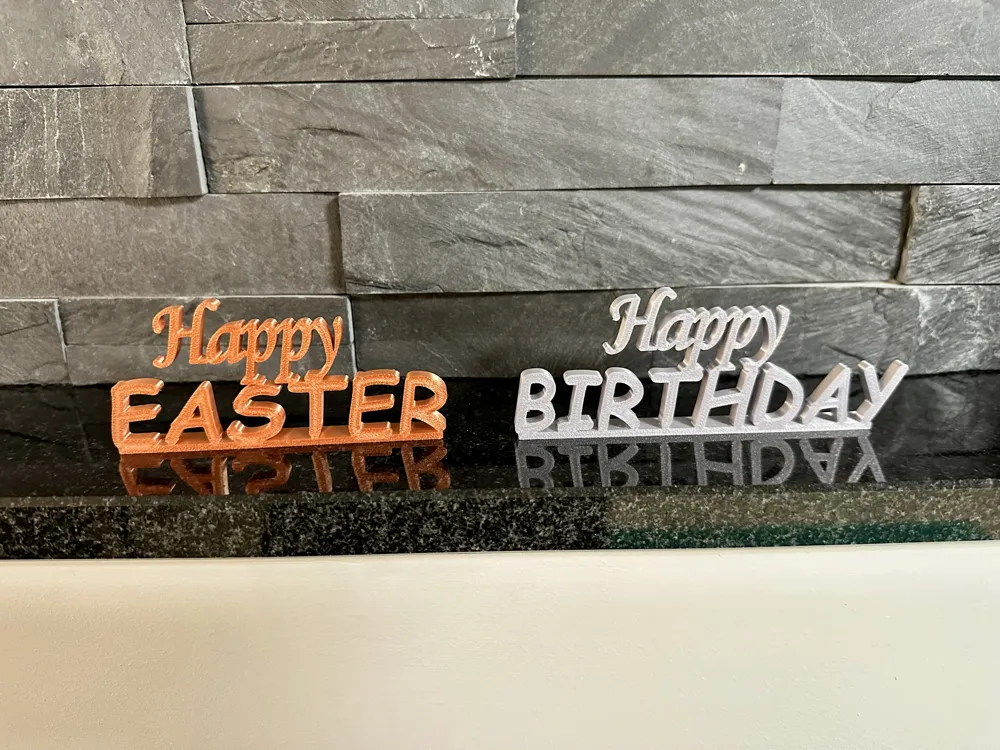 Happy Birthday – 3D Printable Sign - Free 3D Print Model - MakerWorld