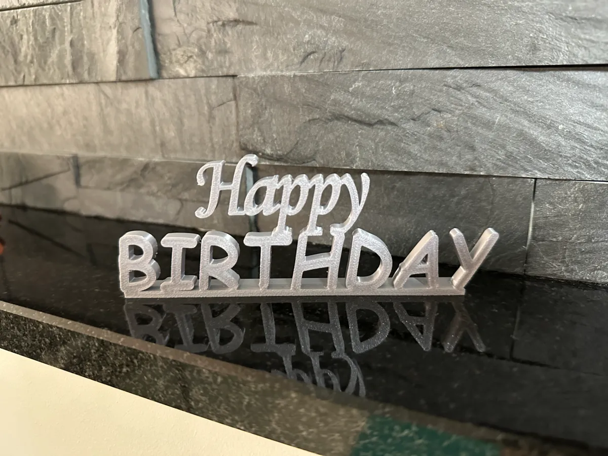 Happy Birthday – 3D Printable Sign - Free 3D Print Model - MakerWorld