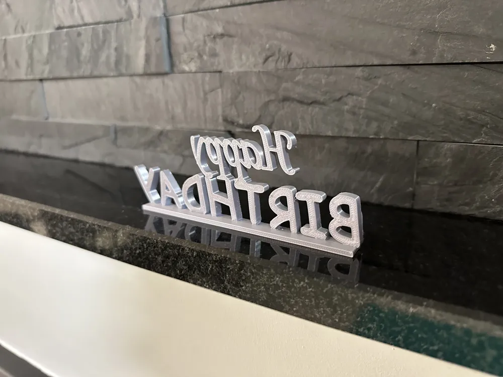 Happy Birthday – 3D Printable Sign - Free 3D Print Model - MakerWorld