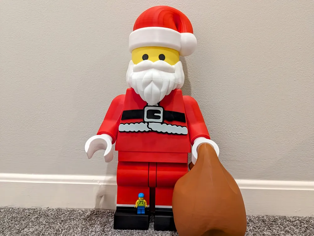 Mega Lego-Like Santa (Remix) 10:1 Remixed by jarvizar - MakerWorld