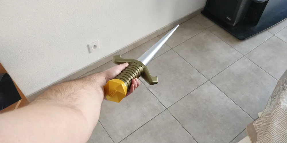 Collapsible Sword V2 – 120 cm Cosplay Sword - Free 3D Print Model ...