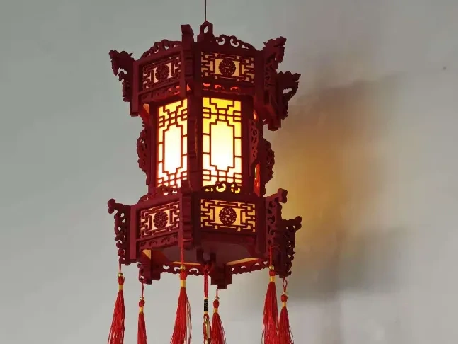 Hexagonal Chinese-style Lantern by 咕咚来了 - MakerWorld