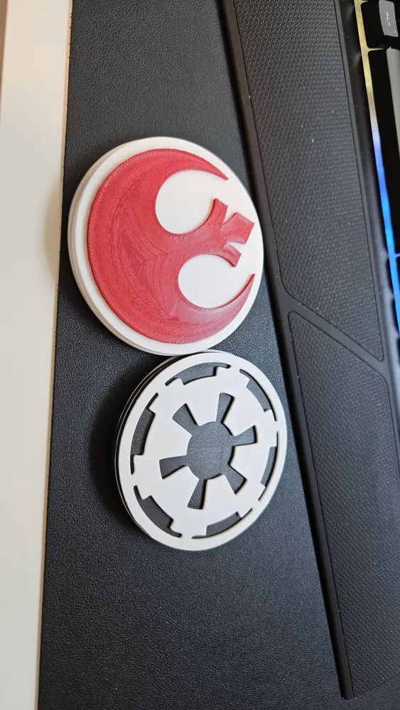 Star Wars Coasters - Free 3D Print Model - MakerWorld
