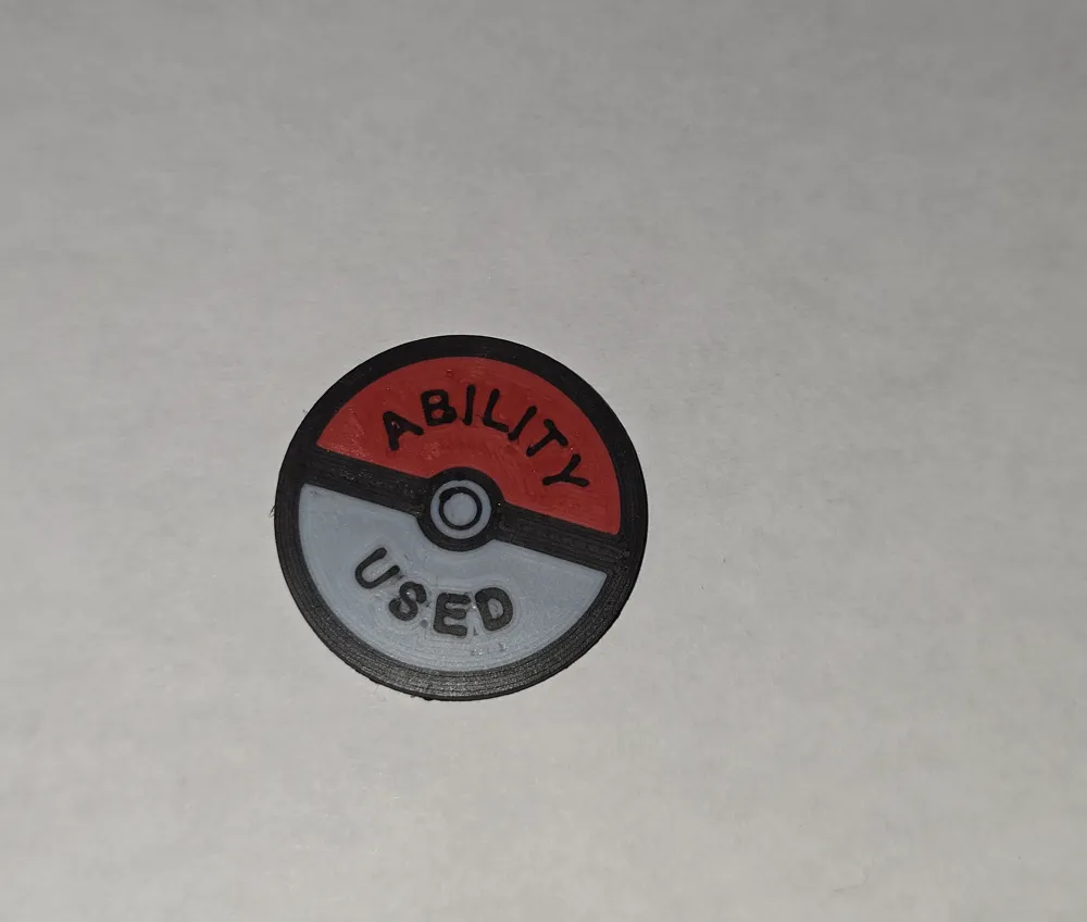 Pokemon tcg Ability Used- Pokeball Edition - Free 3D Print Model ...
