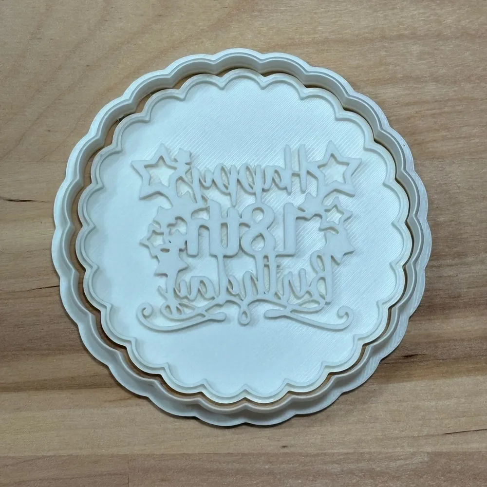 Alles Gute zum 18. Geburtstag – Ausstechform – Kostenloses 3D ...