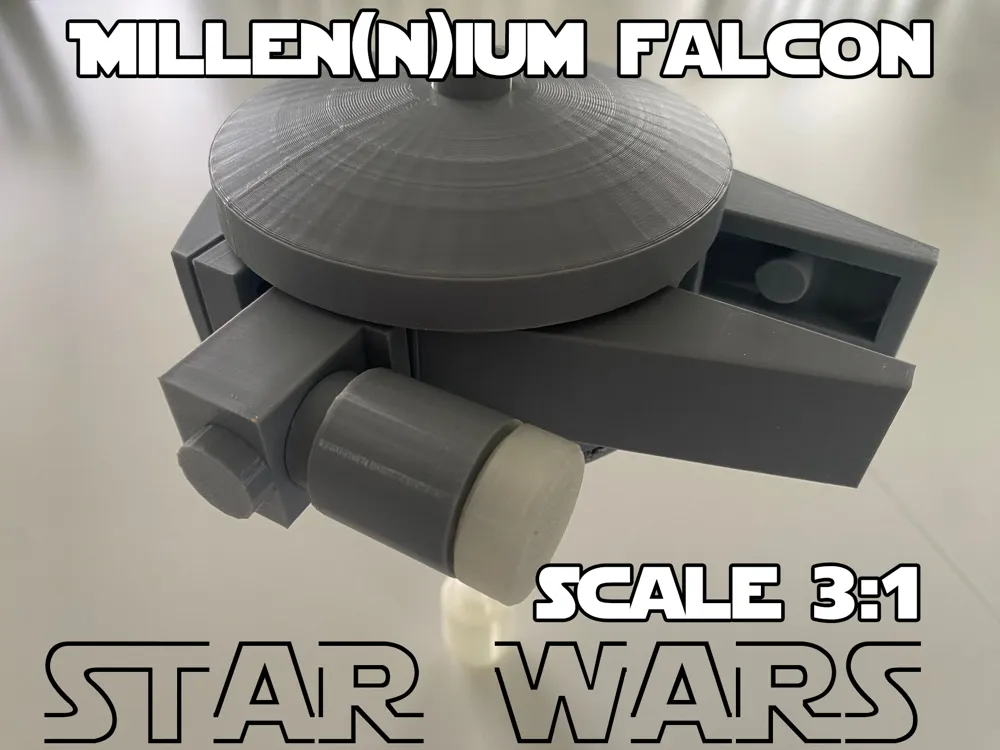 Millennium Falcon Brick 3:1 Scale by Lobotomy - MakerWorld
