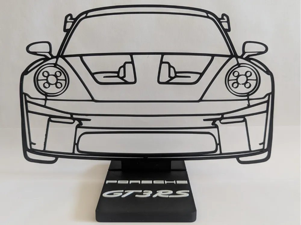 Porsche 911 GT3 RS front profile by Dava - MakerWorld