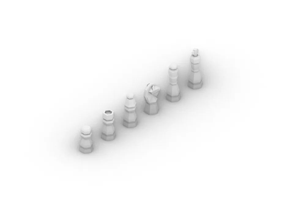 Polygon chess set by Joris - MakerWorld