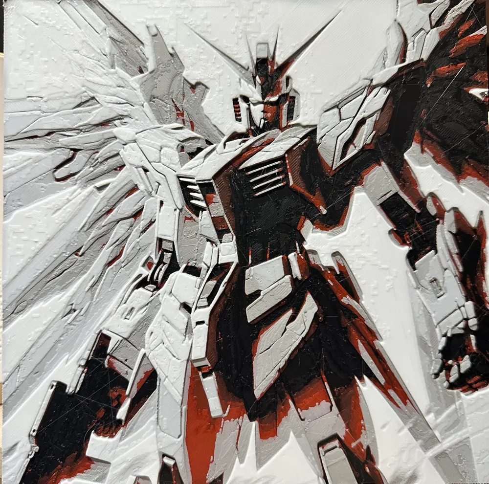 GUNDAM ART (HueForge) by Lov3d - MakerWorld