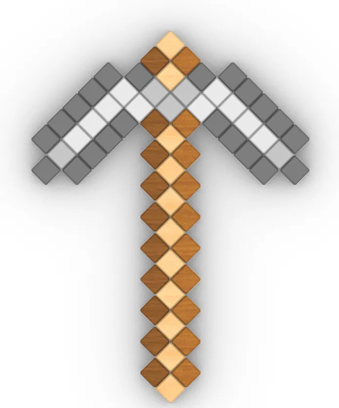 MineCraft PixAxe Various Materials - Free 3D Print Model - MakerWorld