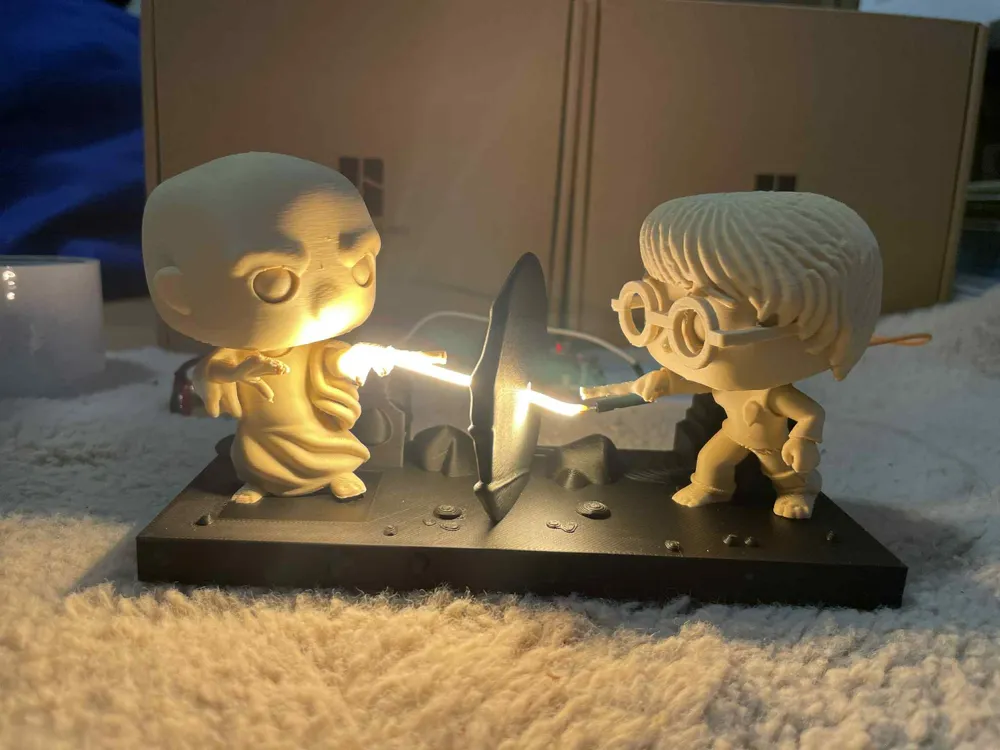 Harry Potter vs Voldemort battle light by Orban Levente MakerWorld ...