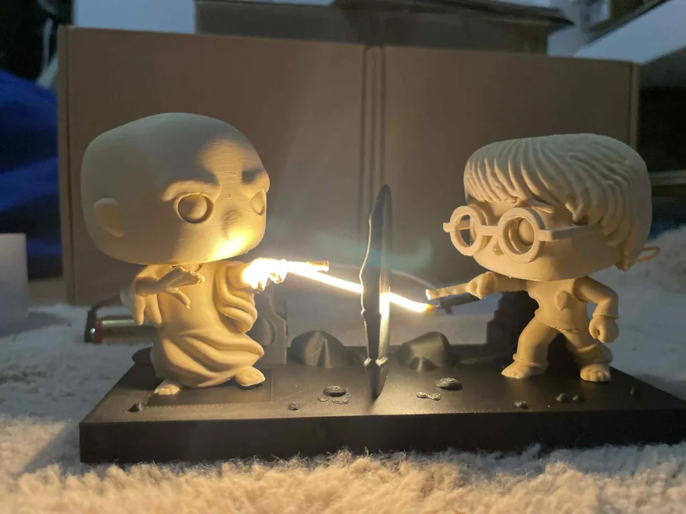 Harry Potter vs Voldemort battle light by Orban Levente MakerWorld ...