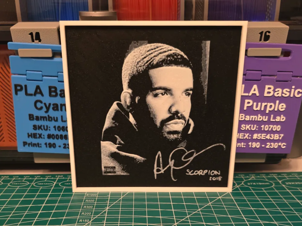 Drake "Scorpion" Album - Hueforge Art - Free 3D Print Model - MakerWorld