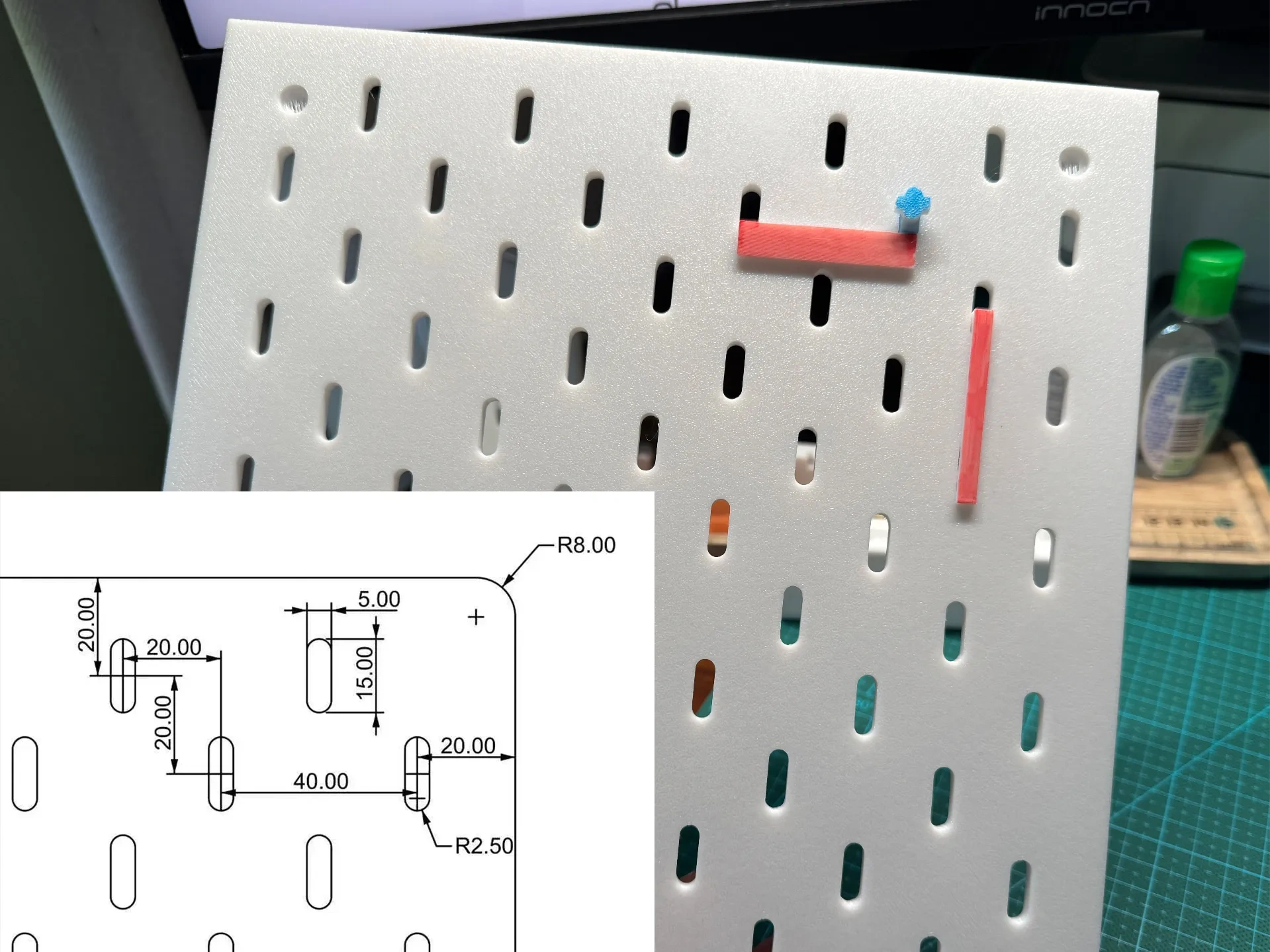 IKEA Standard Pegboard [240mm*240mm] 5mm Version by 施华 MakerWorld ...