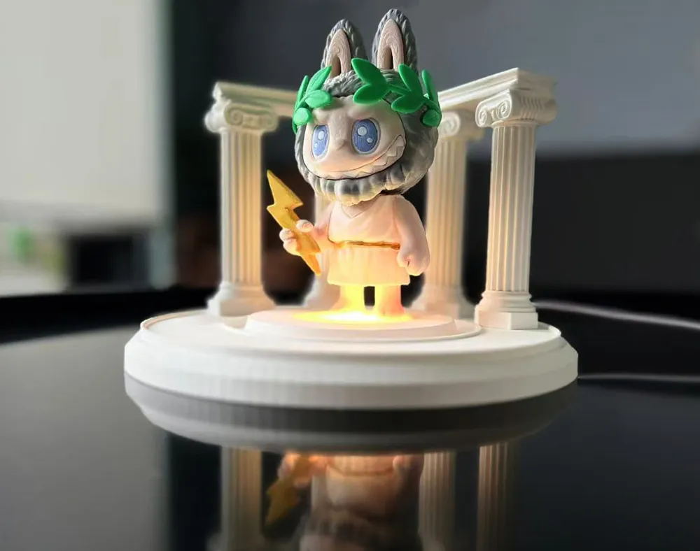 Altar of the King of Gods—Zeus's Thunderous Wrath (Colorful Night Light ...