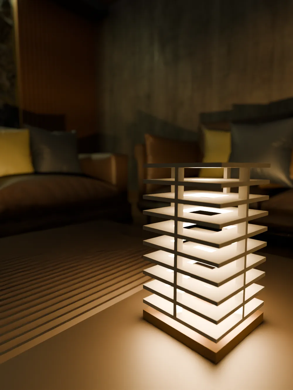 Layered Lamp by Qwerty MakerWorld: Download Free 3D Models