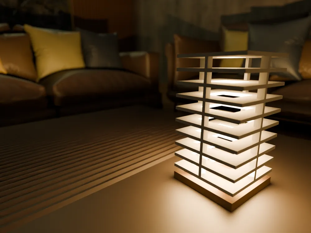 Layered Lamp by Qwerty MakerWorld: Download Free 3D Models