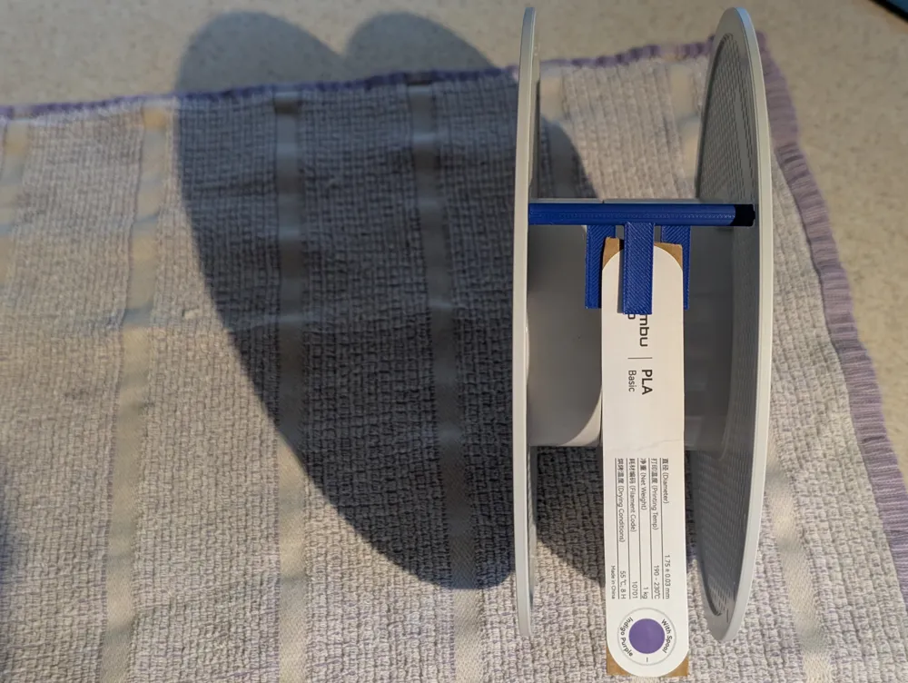 Filament Spool Clip Holder for Labels v1 by Todd-6719 MakerWorld ...