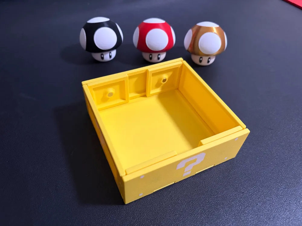 Foldable Storage Box - Mario Question Block - Free 3D Print Model ...